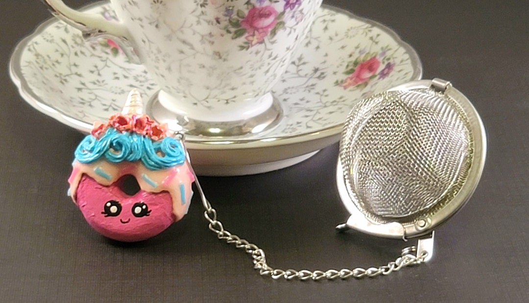 Tea Infuser With Kawaii Donut Charm - Etsy