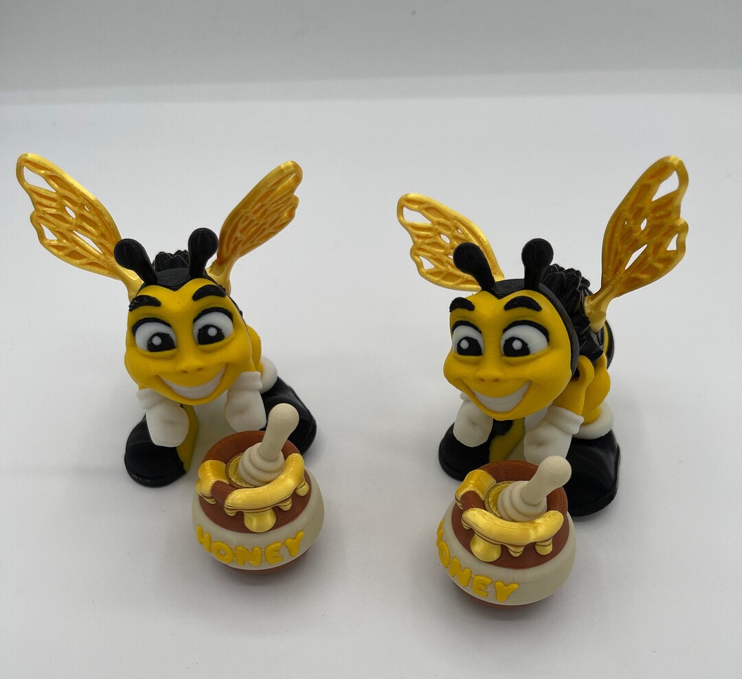 Flexi Articulated Honey Bee With Honey Jar | Flexi Wings | Articulated ...