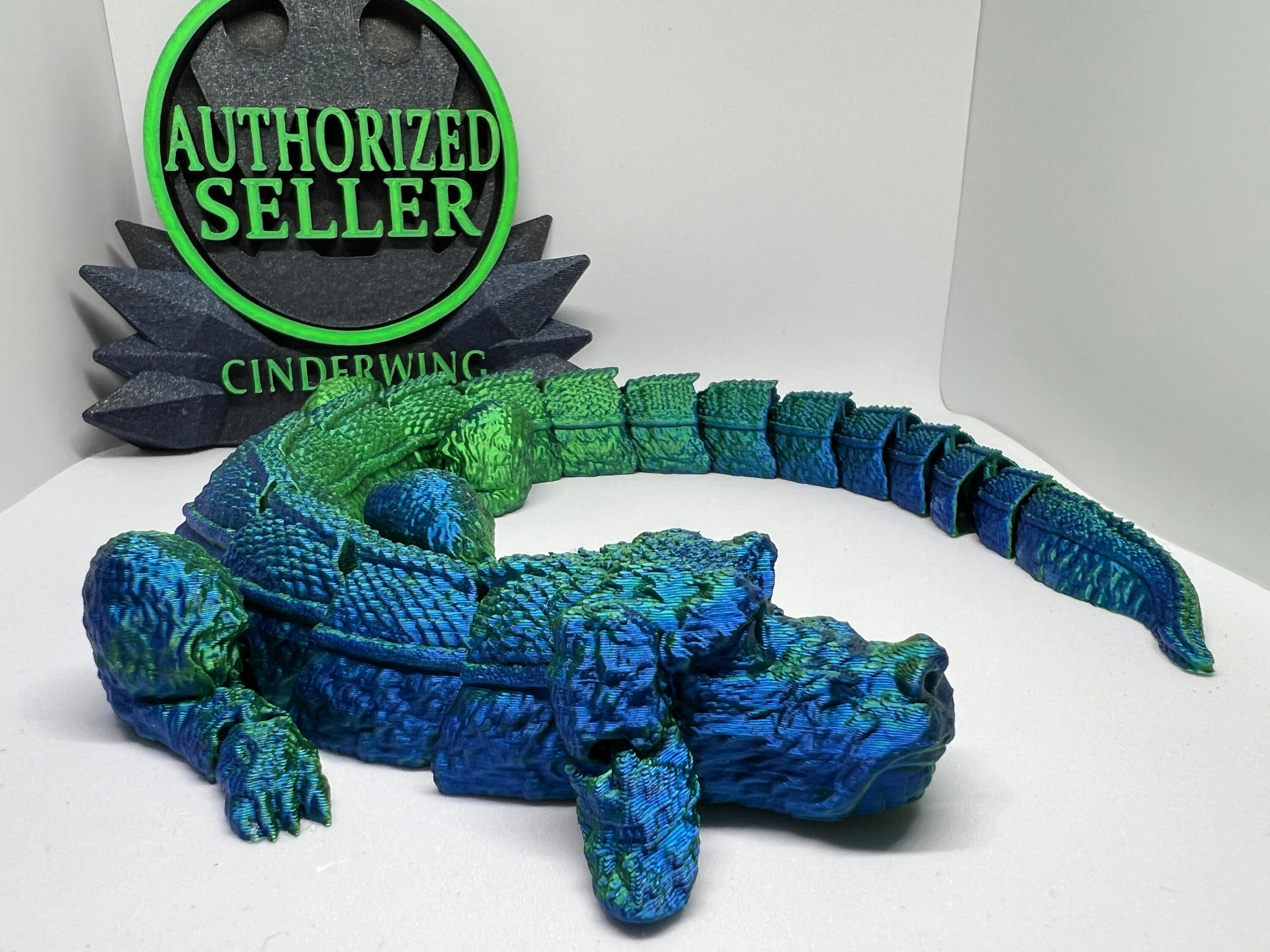 Articulated 3D Printed Falkor by Hex3d - Etsy