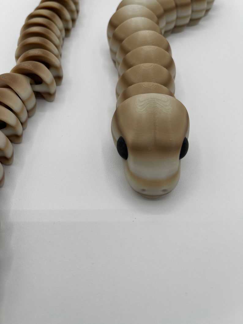 Cute Zou Snake Articulated 3D Printed Fidget Figure - Etsy