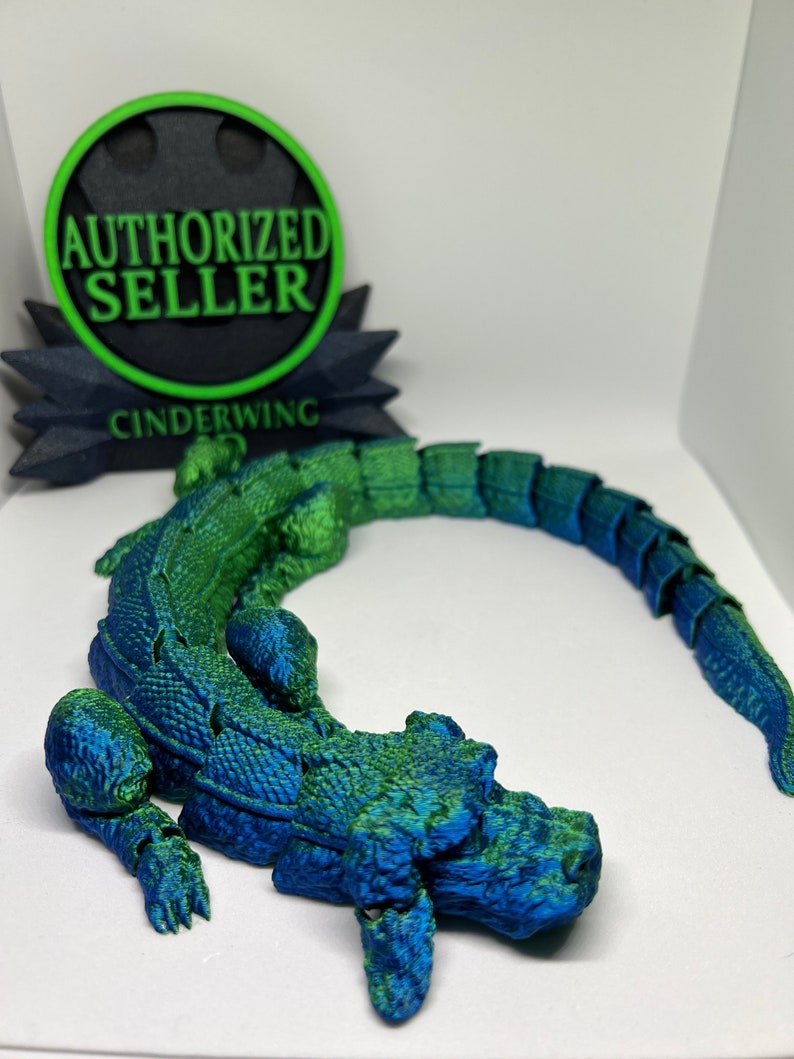 Articulated 3D Printed Falkor by Hex3d - Etsy