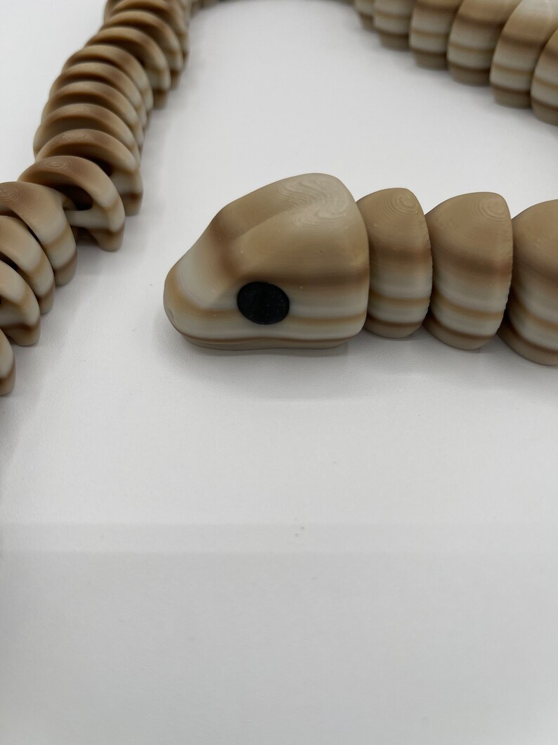 Cute Zou Snake Articulated 3D Printed Fidget Figure - Etsy