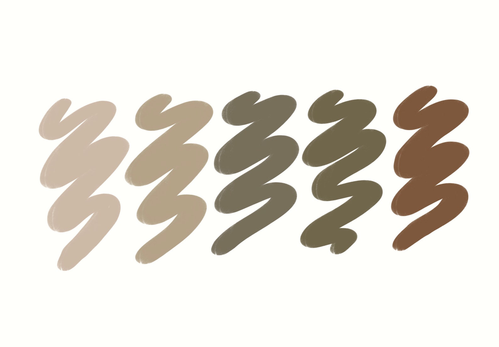 Earth and Evergreen Color Palette | Instant Download - Etsy