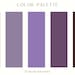 Purple Plume Color Palette | Instant Download - Etsy