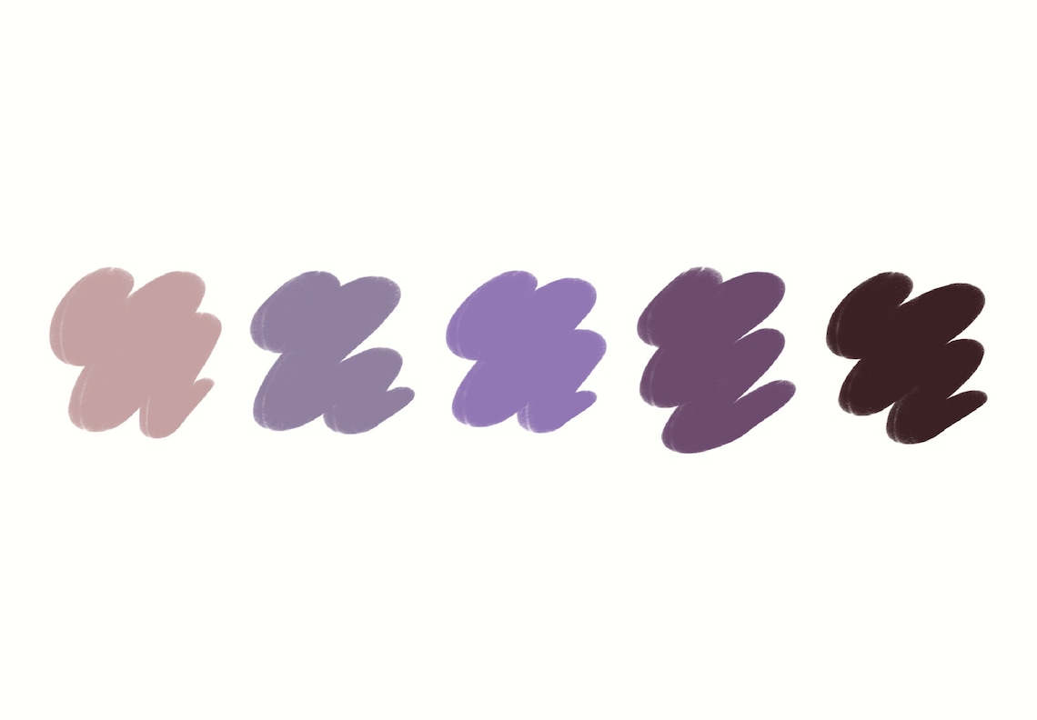 Purple Plume Color Palette | Instant Download - Etsy