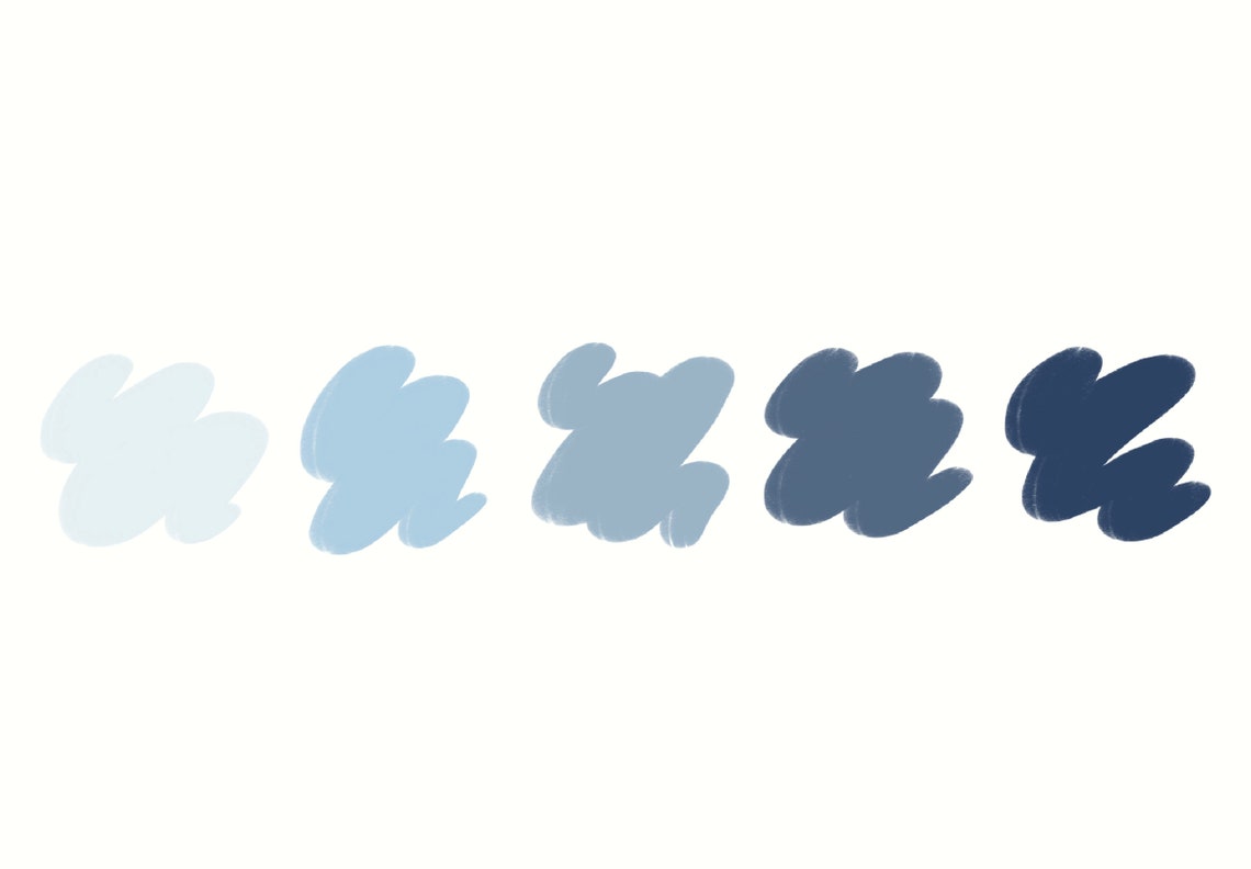 So Blue Color Palette | Instant Download - Etsy