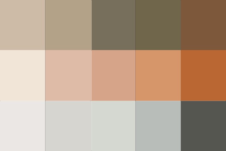 Savannah Sunset Color Palette | Instant Download - Etsy