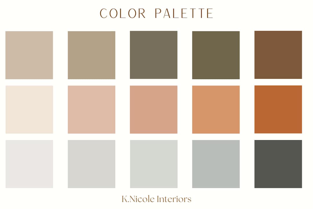 Savannah Sunset Color Palette | Instant Download - Etsy