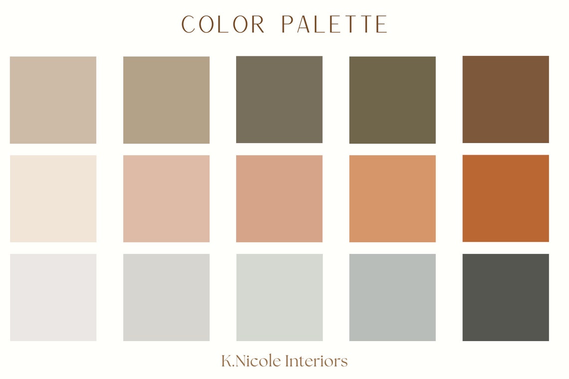 Savannah Sunset Color Palette | Instant Download - Etsy