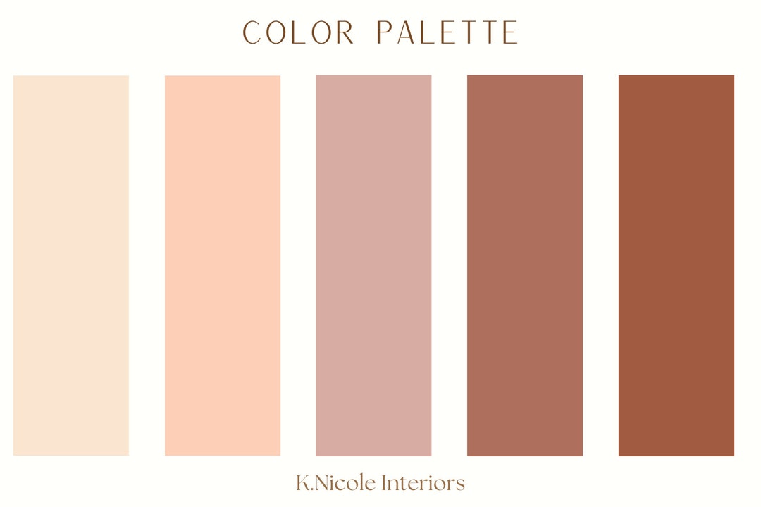 Perfect Peach Color Palette | Instant Download - Etsy