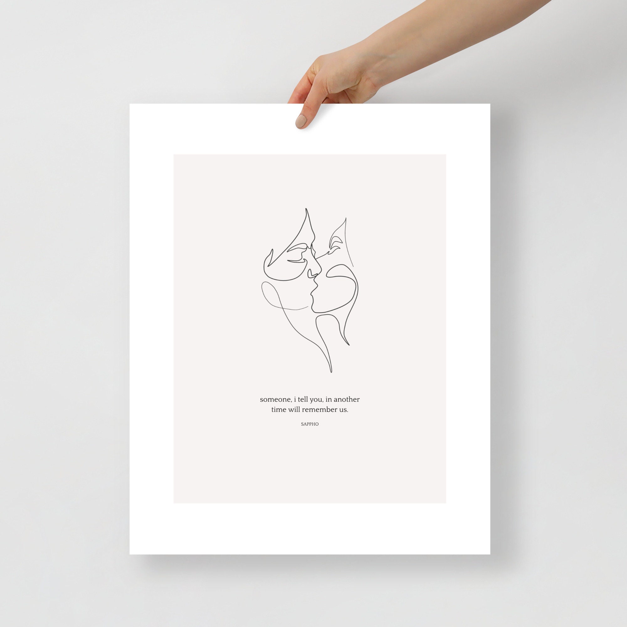 Subtle Lesbian Sapphic Art Sappho Poster - Etsy
