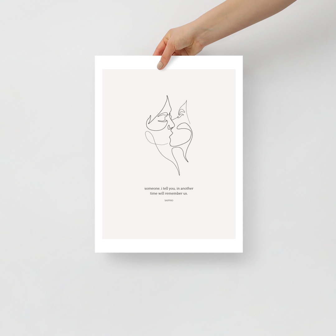 Subtle Lesbian Sapphic Art Sappho Poster - Etsy