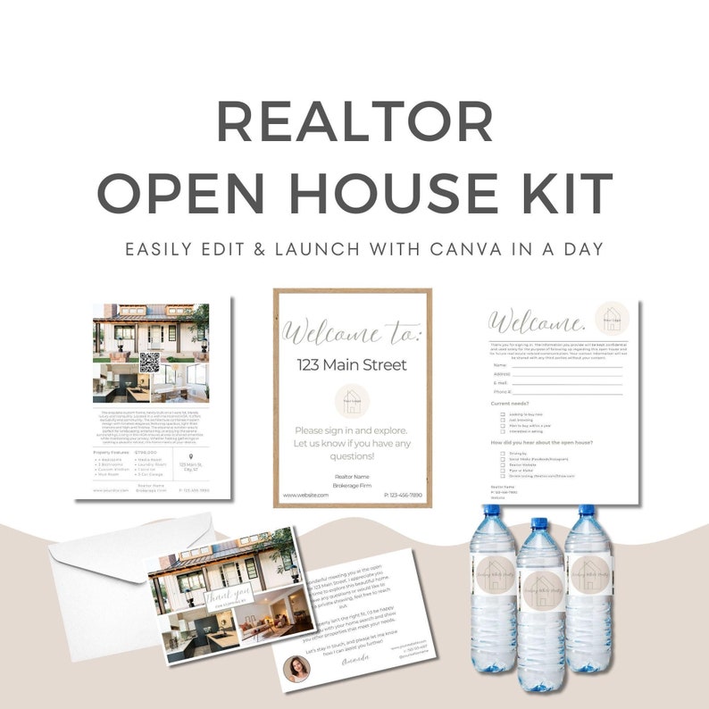 Realtor Open House Template Kit | Welcome Signs, Flyers (digital ...