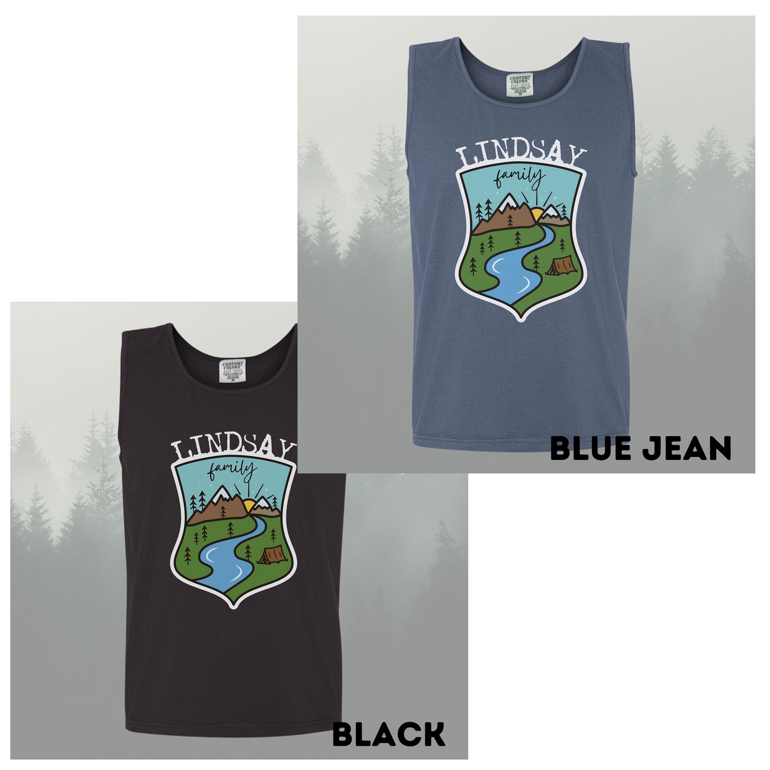 Custom Family Reunion Tank Top - Personalized Family Name - Comfort ...