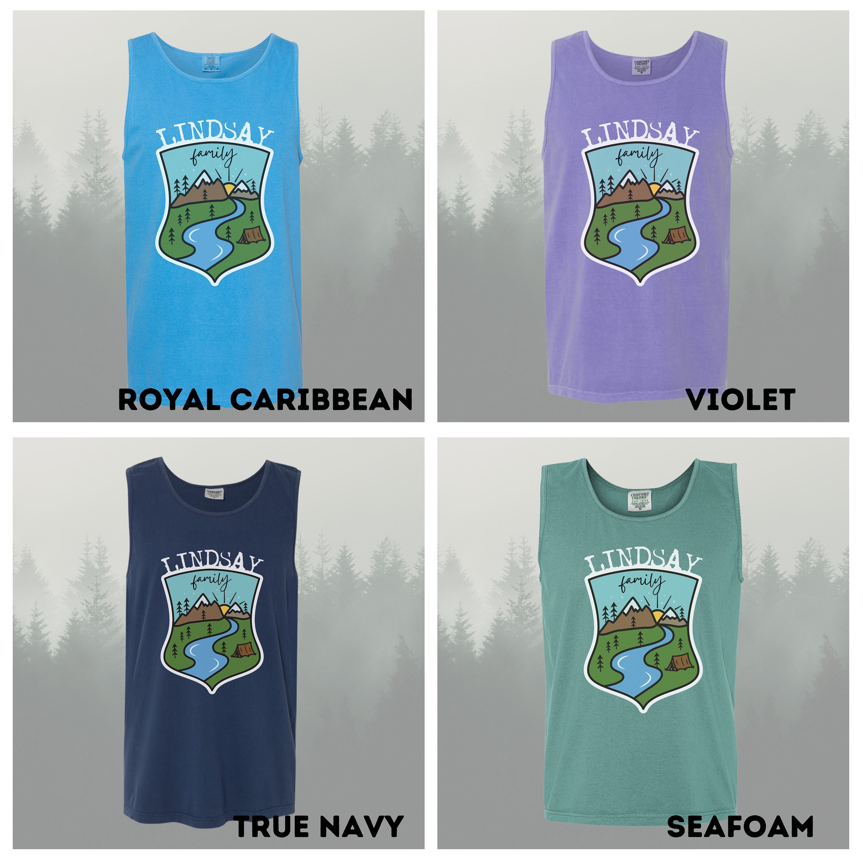 Custom Family Reunion Tank Top - Personalized Family Name - Comfort ...