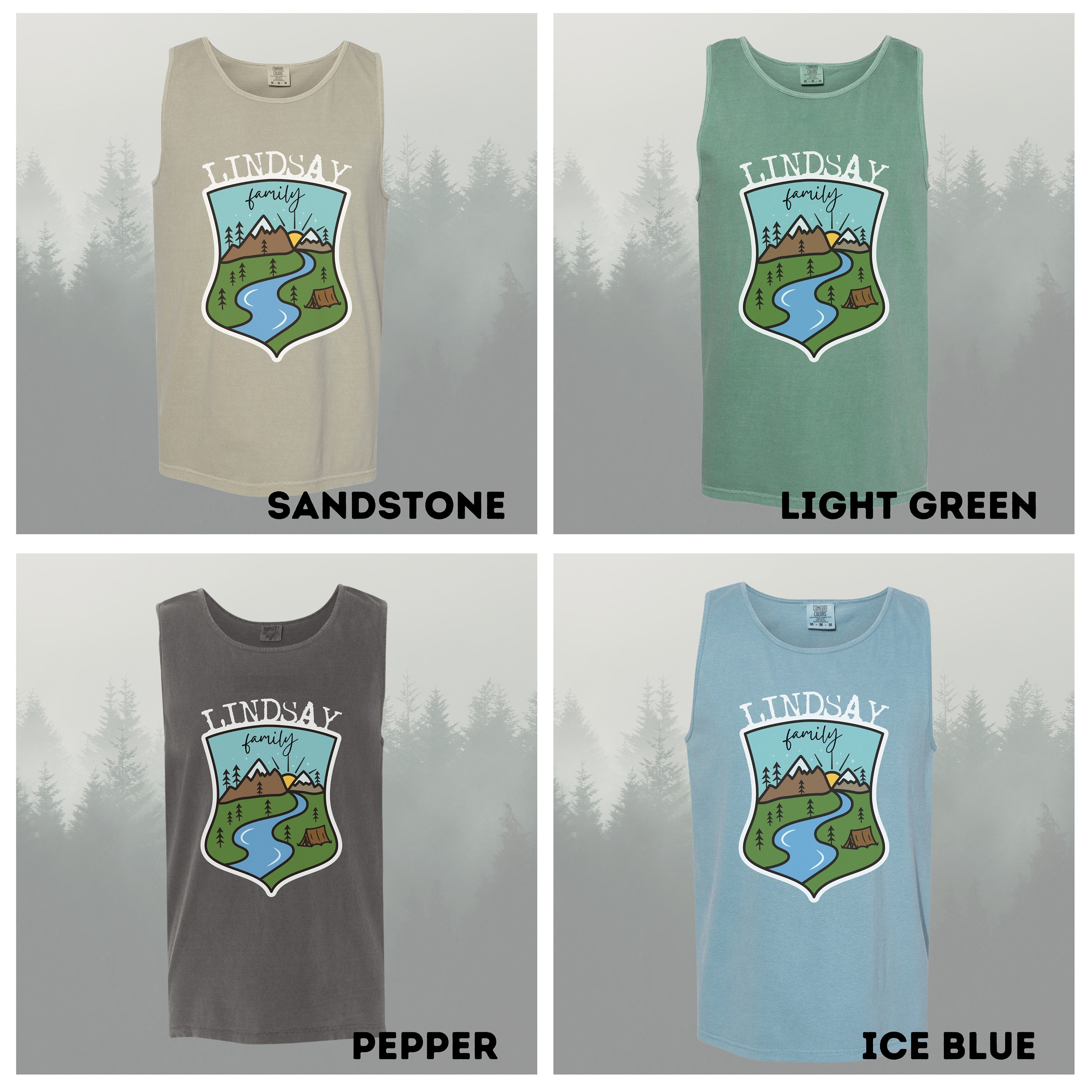 Custom Family Reunion Tank Top - Personalized Family Name - Comfort ...
