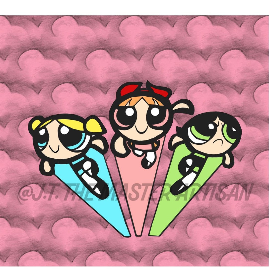 The Powerpuff Girls Visual Art - Etsy