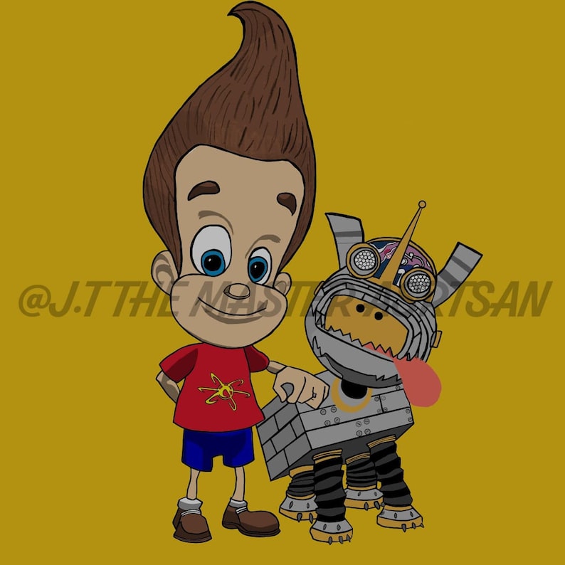 Jimmy Neutron Visual Art - Etsy