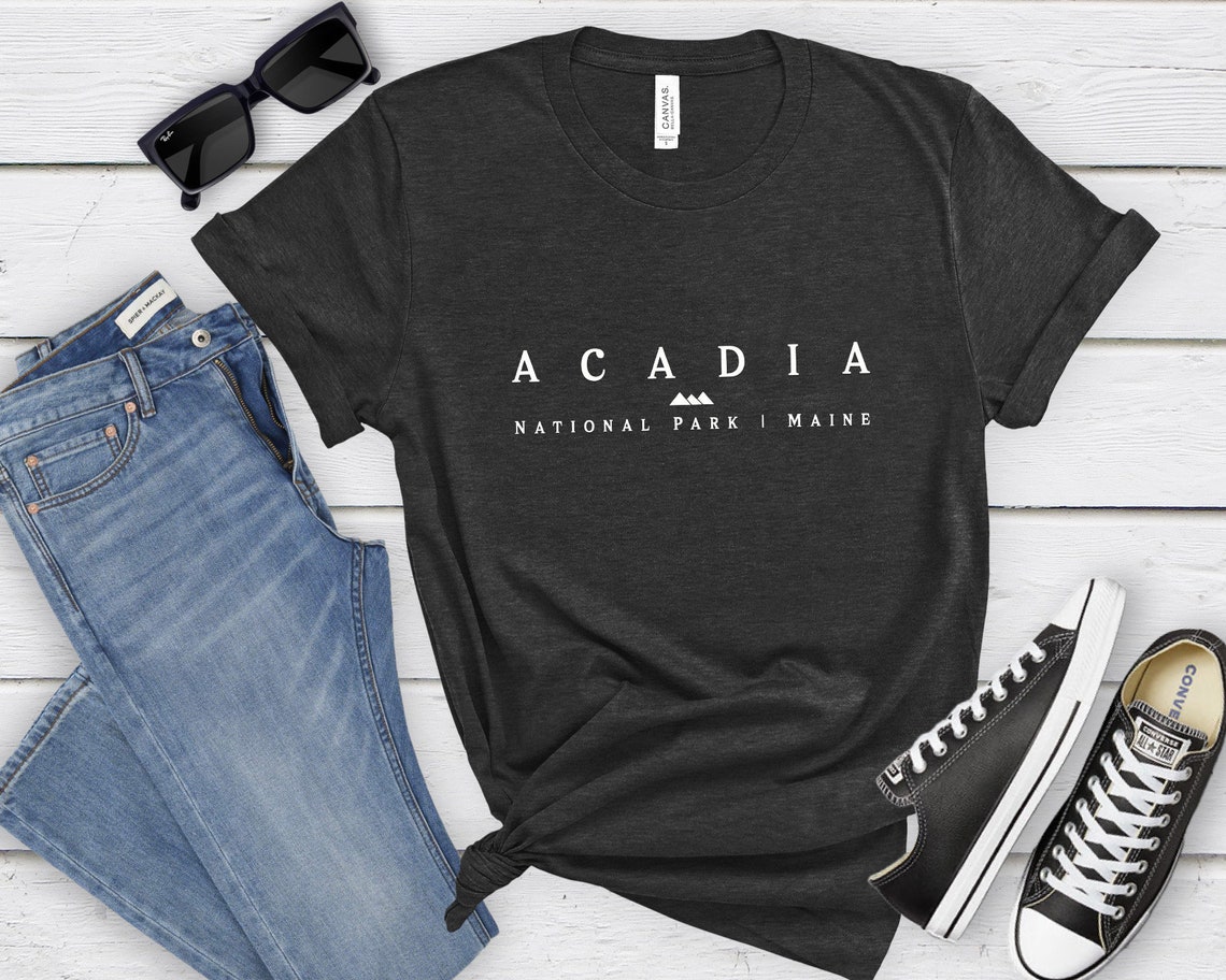 Acadia Shirt, Acadia National Park T Shirt, Maine Shirt, Hiking Shirt ...