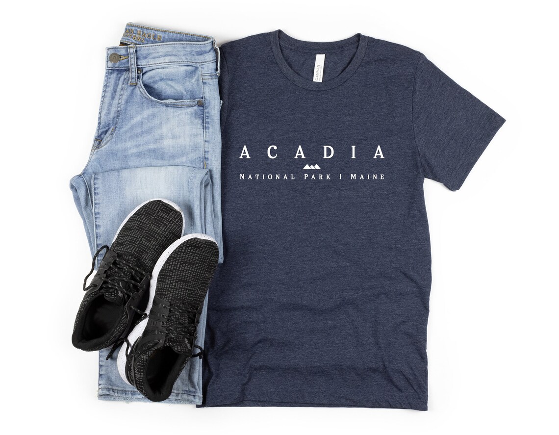 Acadia Shirt, Acadia National Park T Shirt, Maine Shirt, Hiking Shirt ...