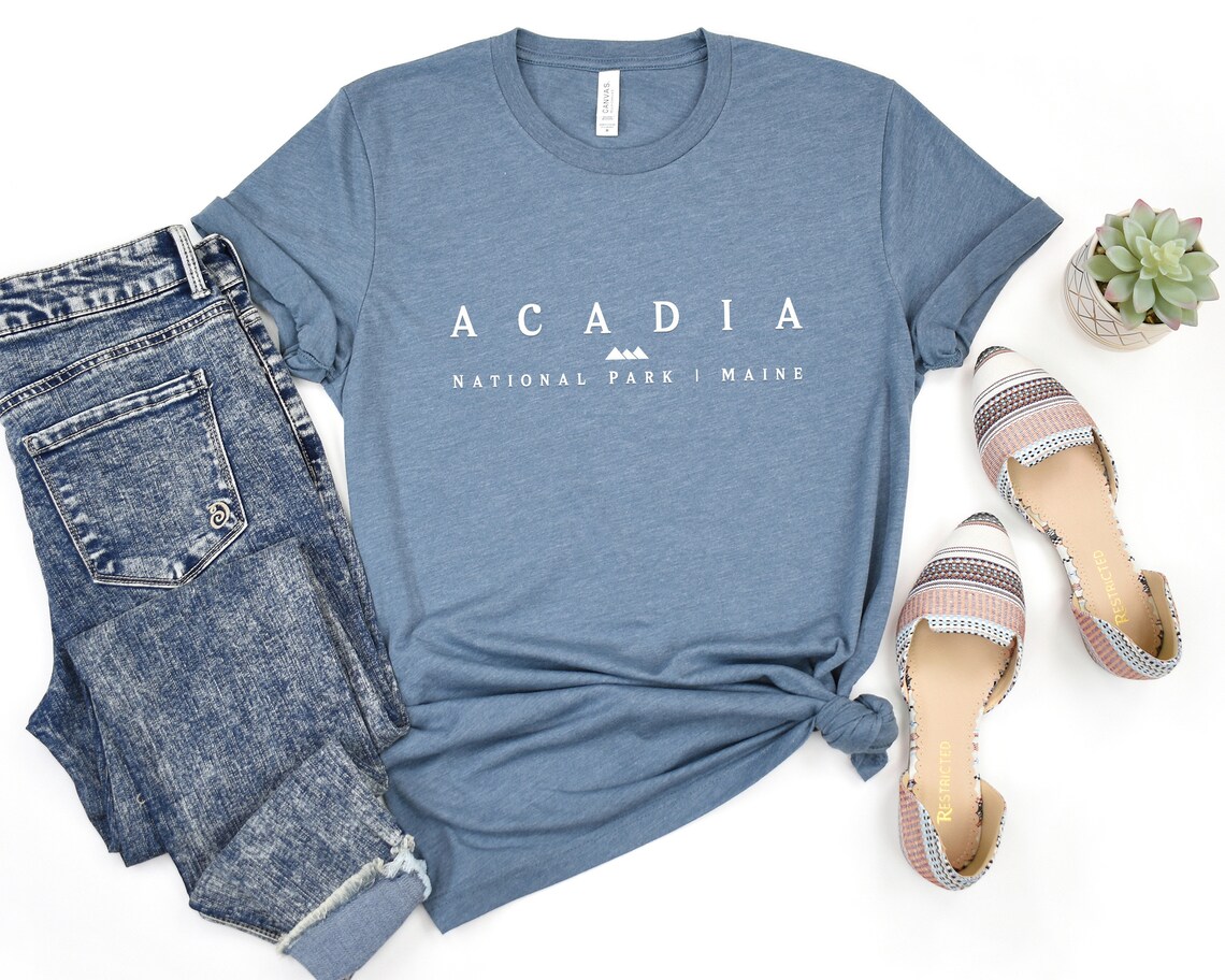Acadia Shirt, Acadia National Park T Shirt, Maine Shirt, Hiking Shirt ...