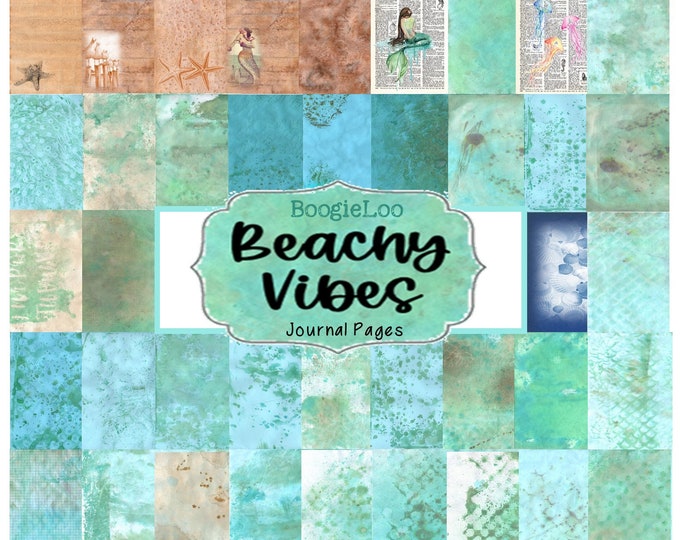 Ocean Journal Pages, Printable Journal Pages, Junk Journal, Paper ...