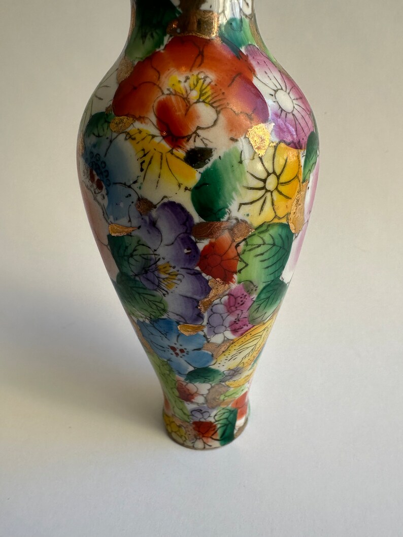 Vintage Chinese Hand Painted Vase - Etsy