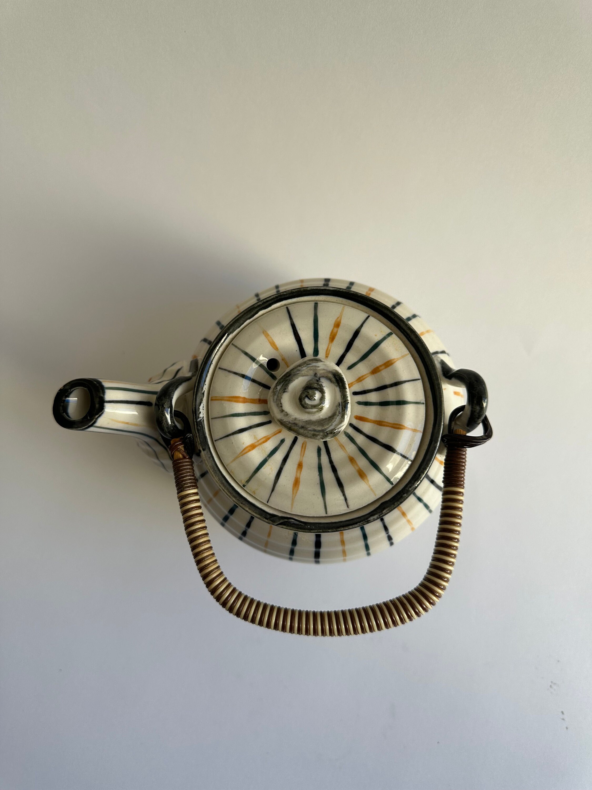 Vintage Japanese Small Teapot With Stripe Pattern - Etsy