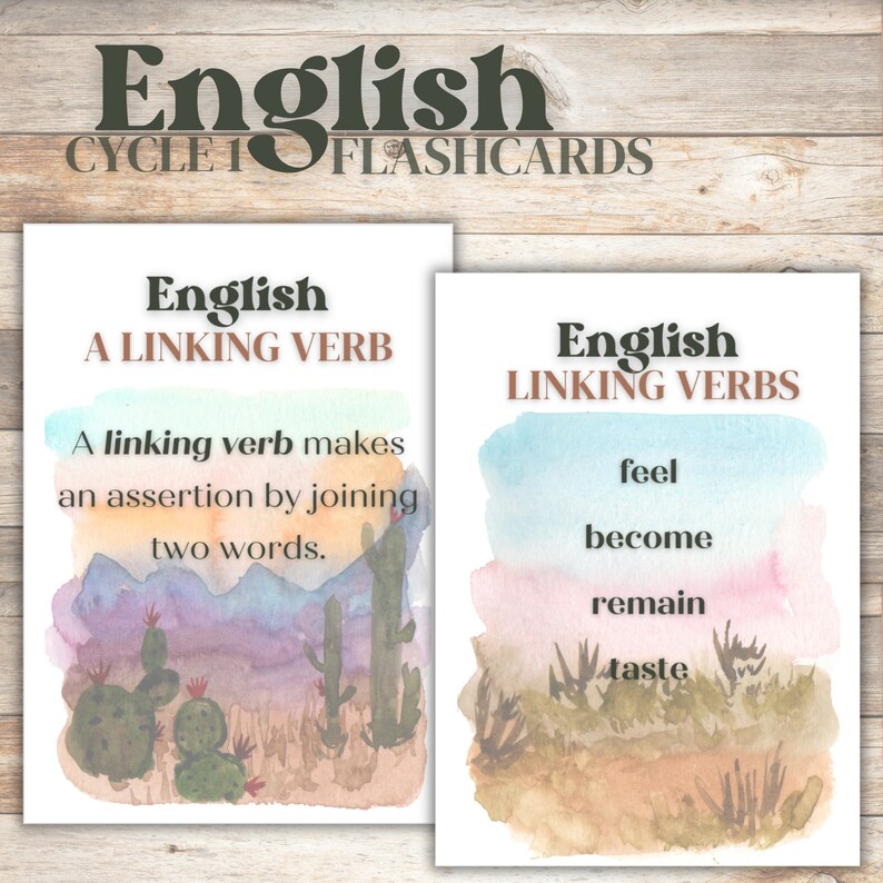 Cycle 1 English Memory Cards - Etsy