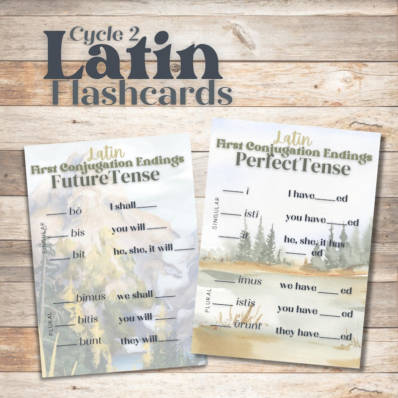 Cycle 2 Latin Memory Cards - Etsy