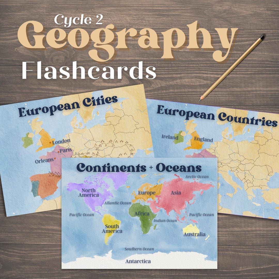 Cycle 2 Geography Flashcards | European Maps | Africa | Central Asia ...