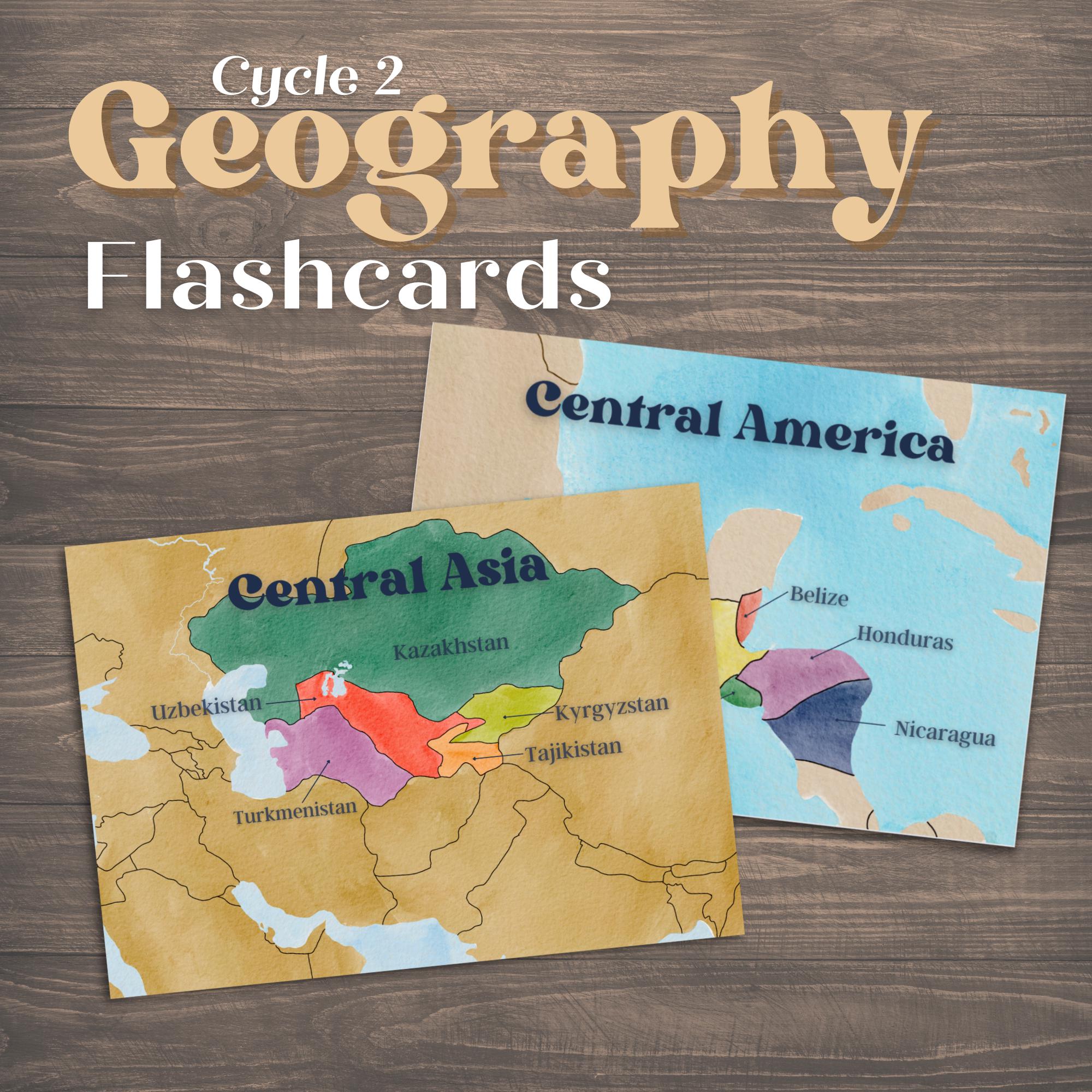 Cycle 2 Geography Flashcards | European Maps | Africa | Central Asia ...