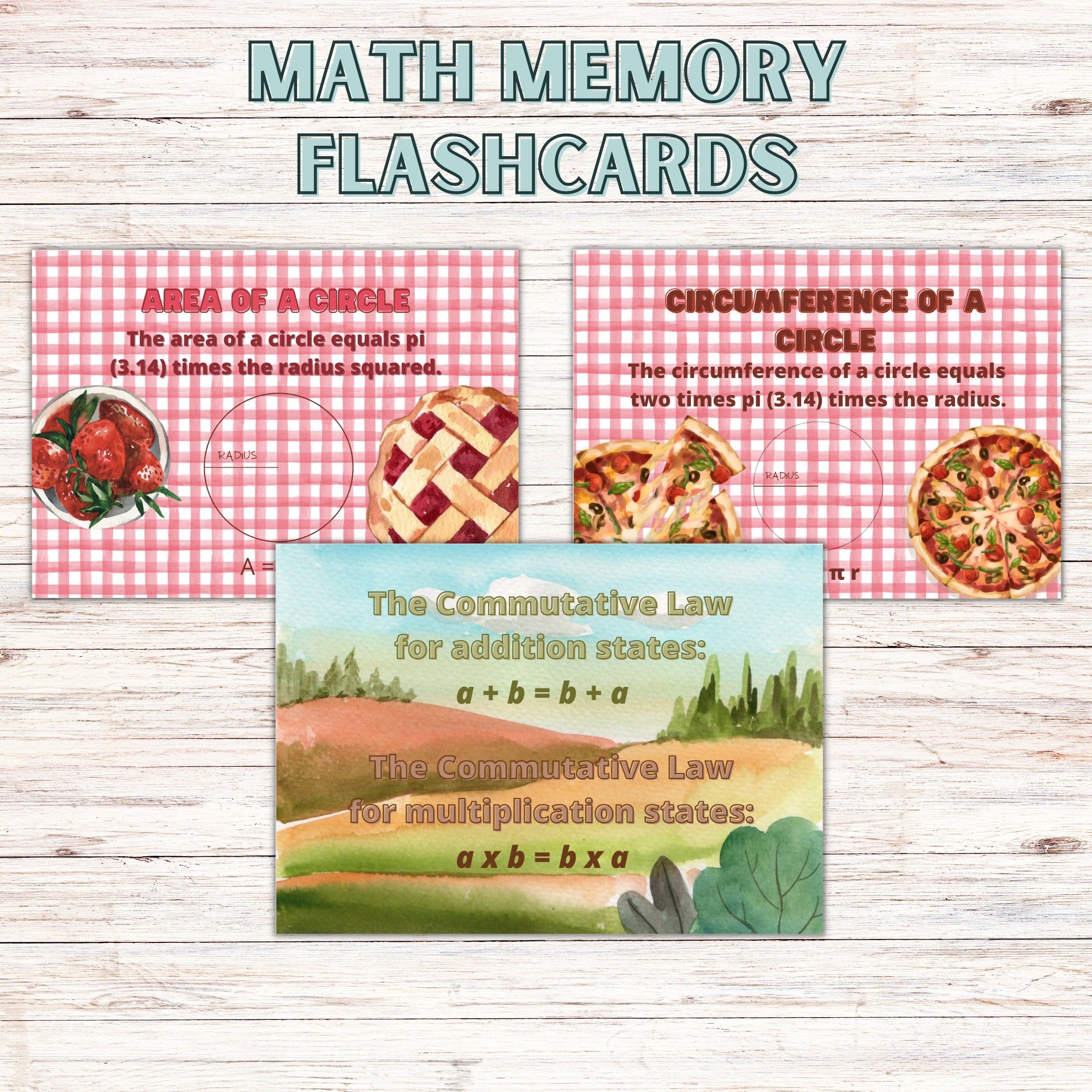 Math Flashcards, Skip Counting, Geometry, Math Equivalents, Math Laws ...