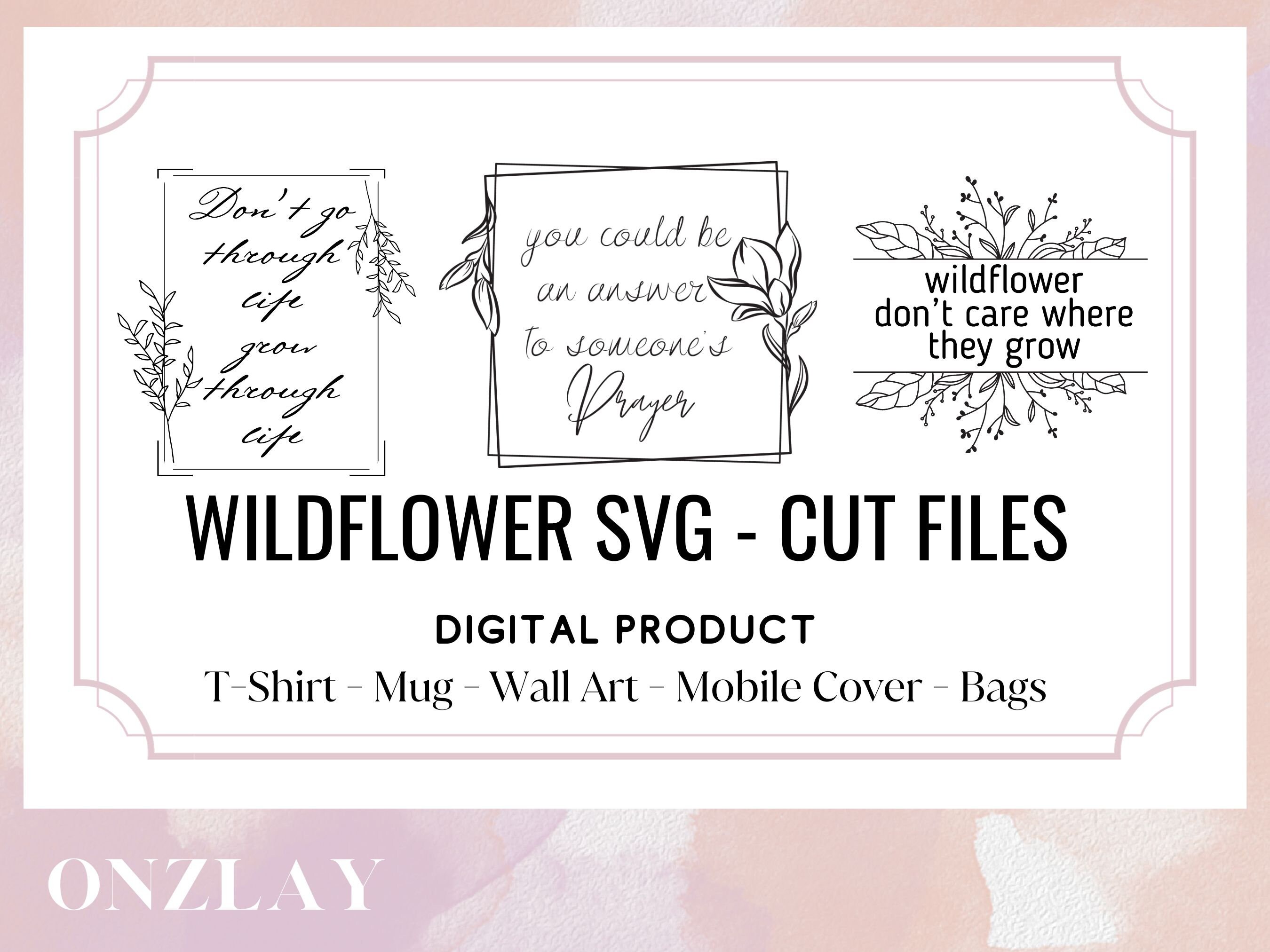 Boho Flower Svg Bundle - Dark Botanical Prints and Mexican Flowers ...