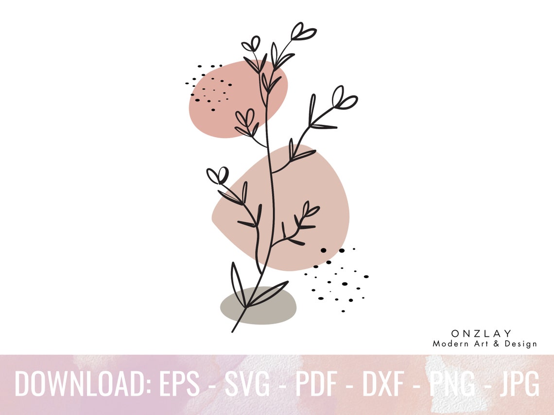 Boho Flowers Svg | Birth Flower Svg, Boho Leaves Svg | Rolled Flowers ...