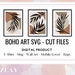 06 Boho Svg Bundle Boho Art Frame, Boho Plants Leaves Clipart Botanical ...