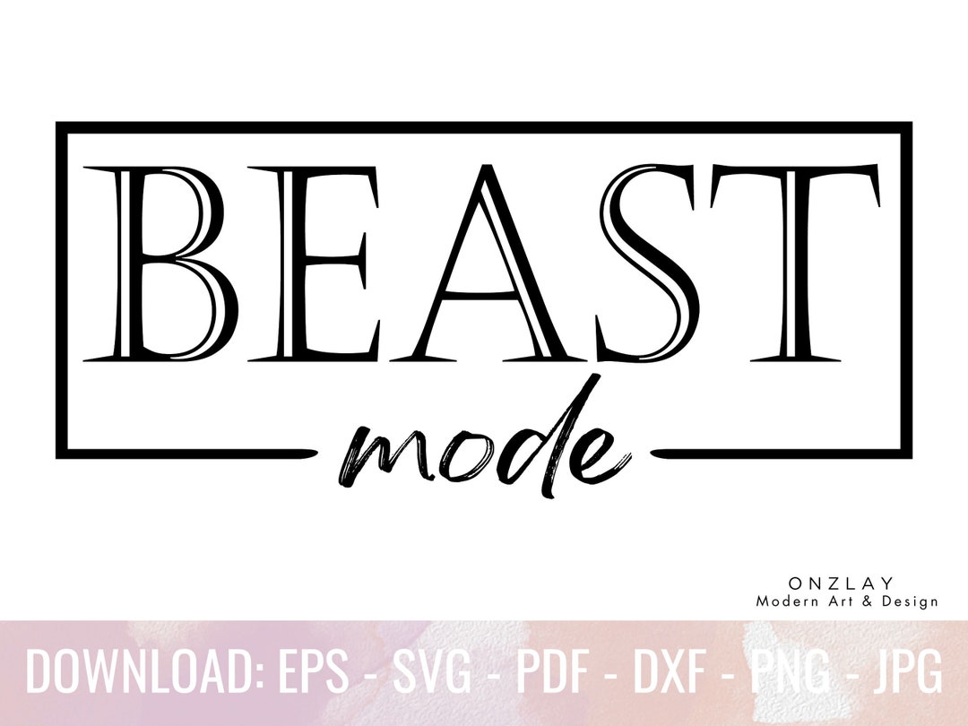 Positive Mindset Svg beast Mode Gym Quotes Svg beasty, Cute ...