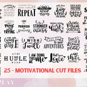 Inspirational Quotes Bundle: SVG for Shirts, Wall Art, Tumblers ...