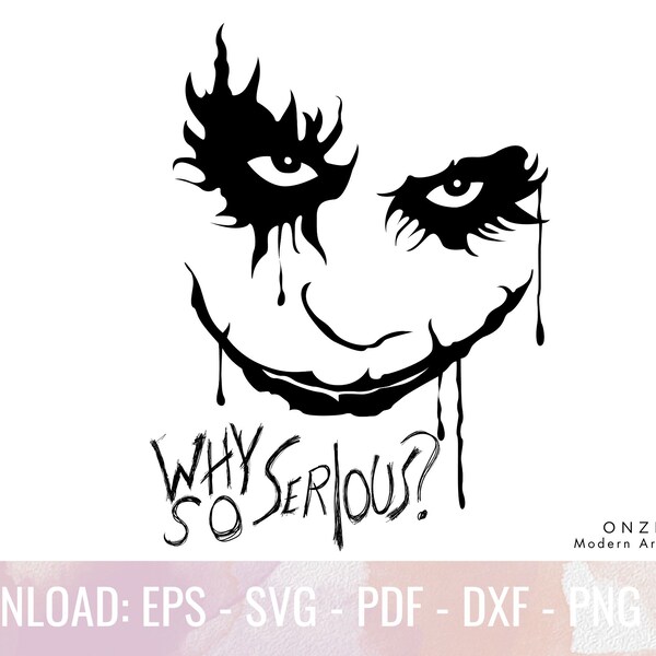 Why so Serious Svg - Etsy