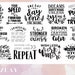 Inspirational Quotes Bundle: SVG for Shirts, Wall Art, Tumblers ...