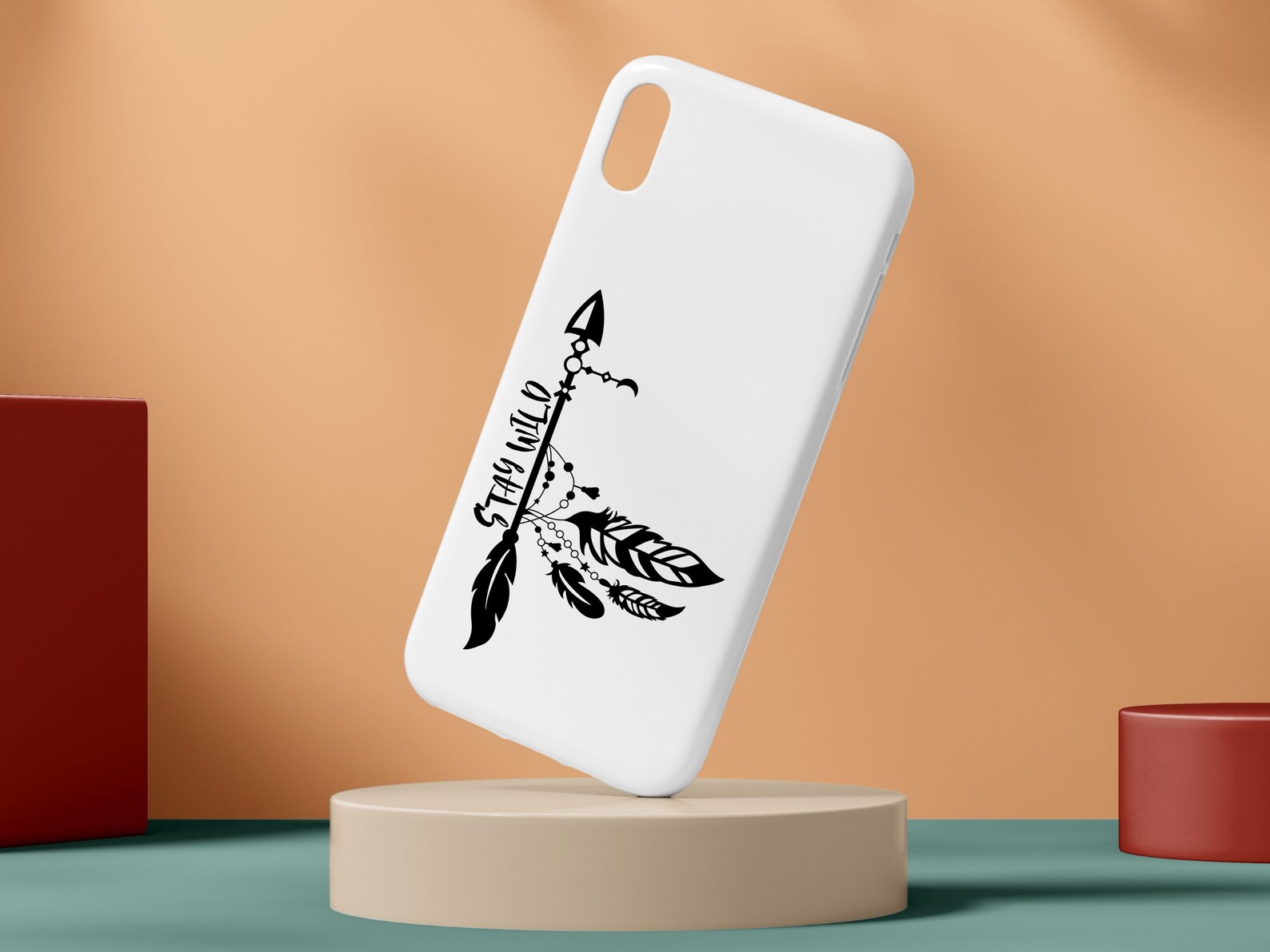 Boho 'stay Wild' Svg | Boho Arrow, Boho Leaves Svg | Birth Month Flower ...