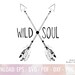 Wild Soul Svg Arrow Sign Svg, Boho Astetic Svg Boho Line Art Clipart ...