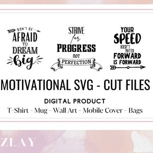 Inspirational Quotes Bundle: SVG for Shirts, Wall Art, Tumblers ...