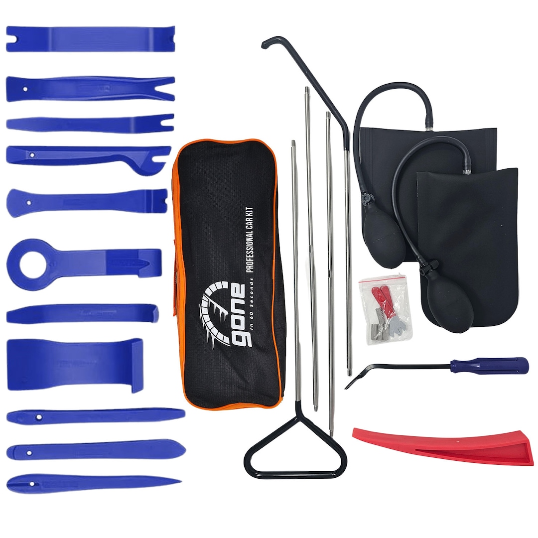 Ultimate Professional Car Kit: Trim Removal Tools, Air Wedges, Grabber ...