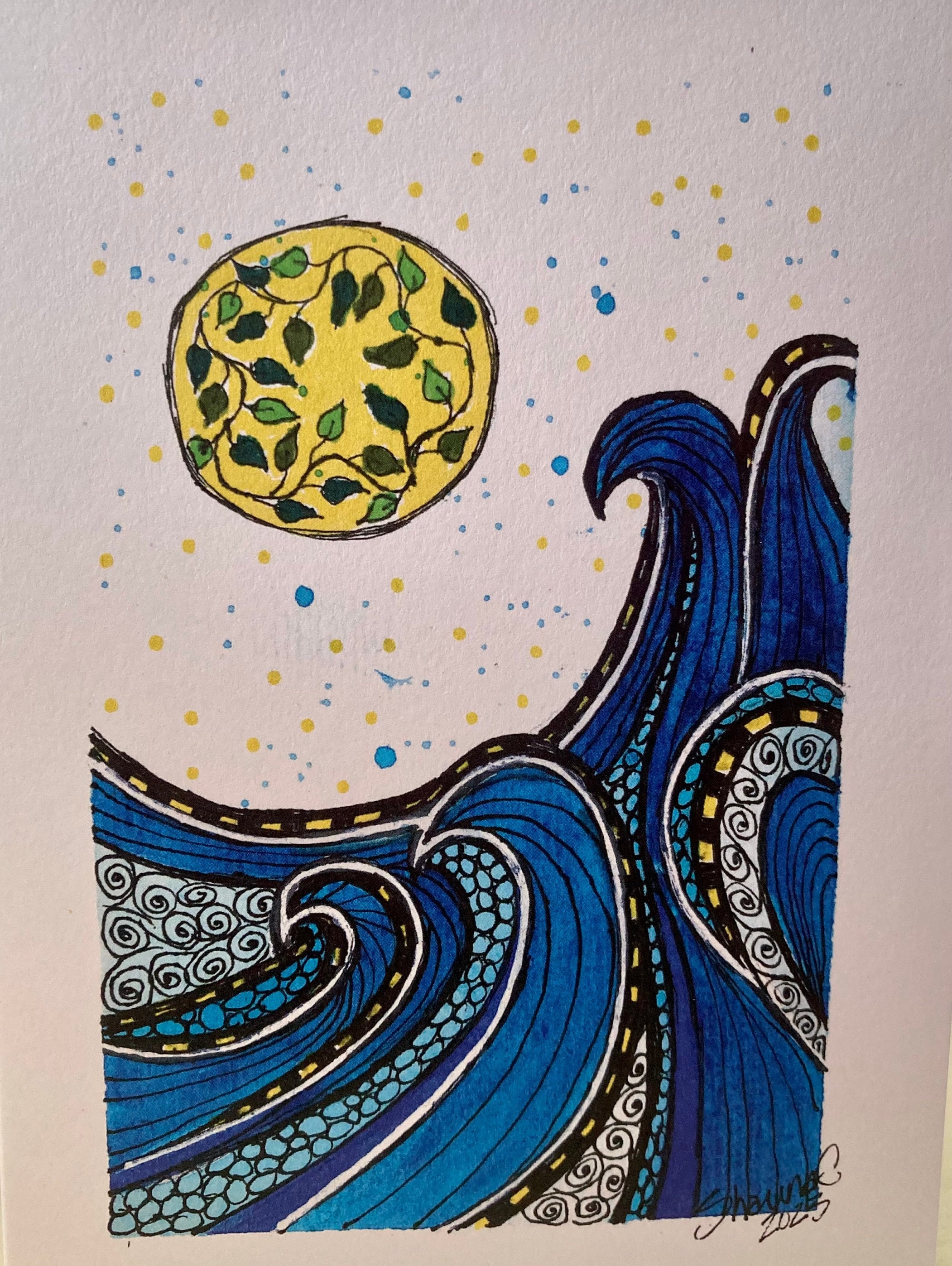 Zentangle Abstract Art Greeting Cards - Etsy