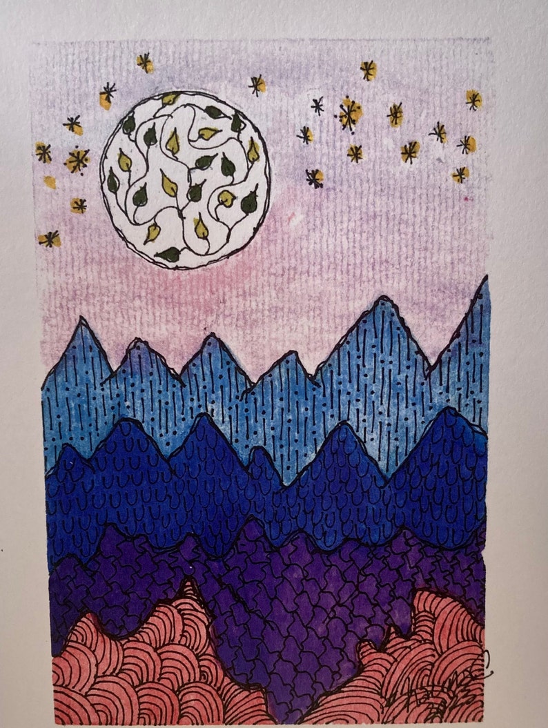 Zentangle Abstract Art Greeting Cards - Etsy