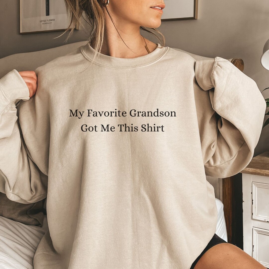 My Favorite Grandson Shirt, Grandma or Grandpa Gifts, Family Shirt ...