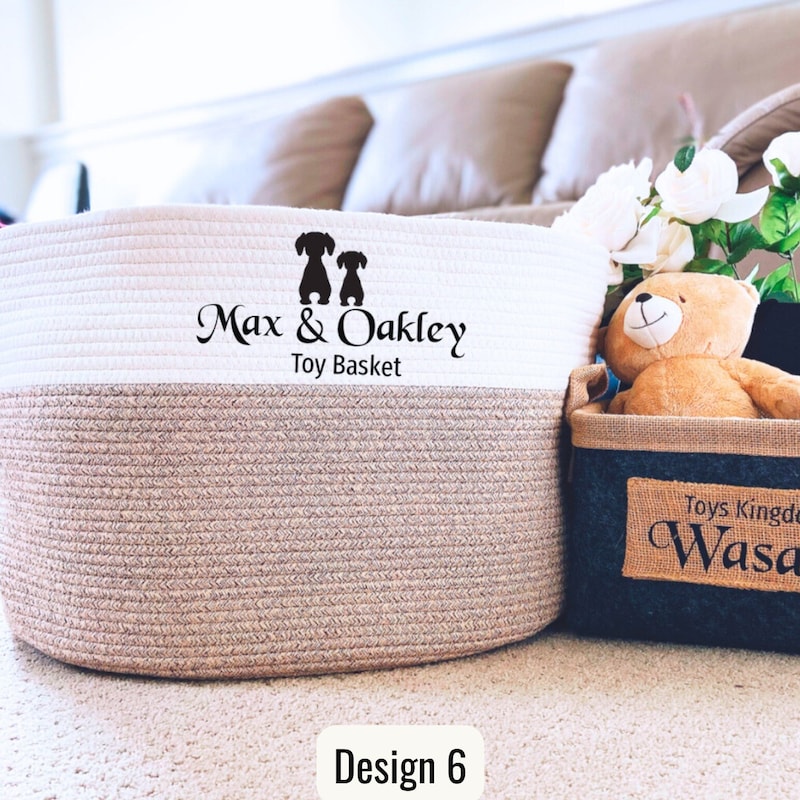 Dog Toy Basket - Etsy