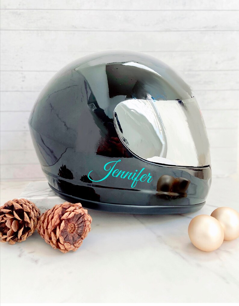 Custom Name Vinyl Sticker for Motorcycle Bike Helmet Baseball Gear ...