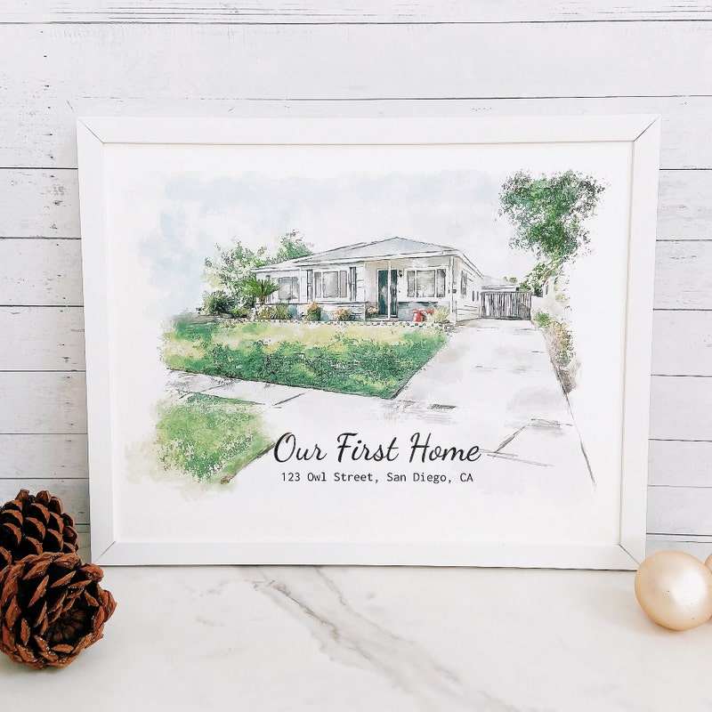 Custom House Drawing - Etsy